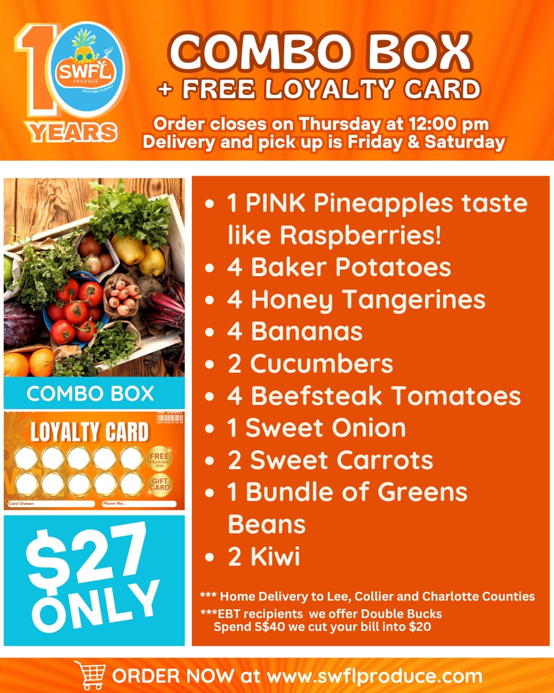 Combo Box - SWFL Produce, Fort Myers, Cape Coral and Local Farmers Markets