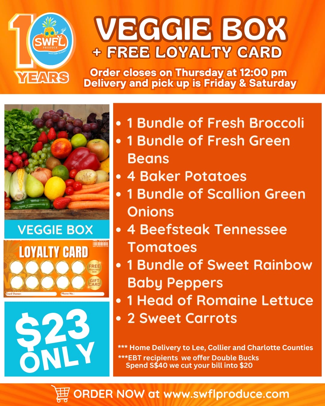 Vegetable Box - SWFL Produce, Fort Myers, Cape Coral and Local Farmers ...