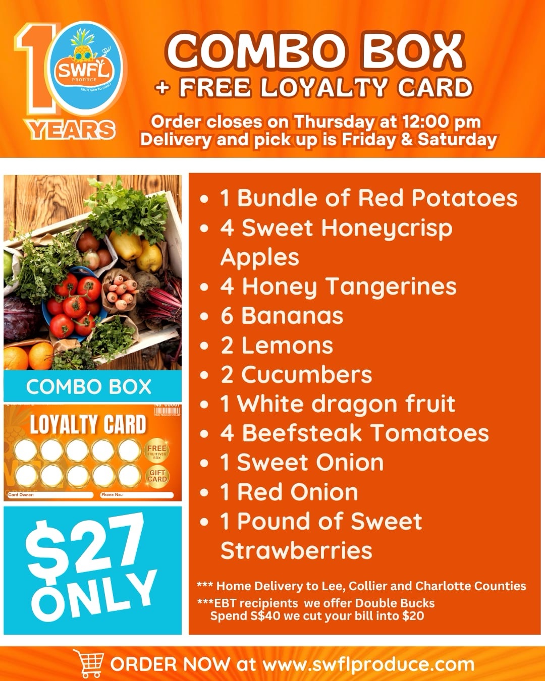 Combo Box - SWFL Produce, Fort Myers, Cape Coral and Local Farmers Markets