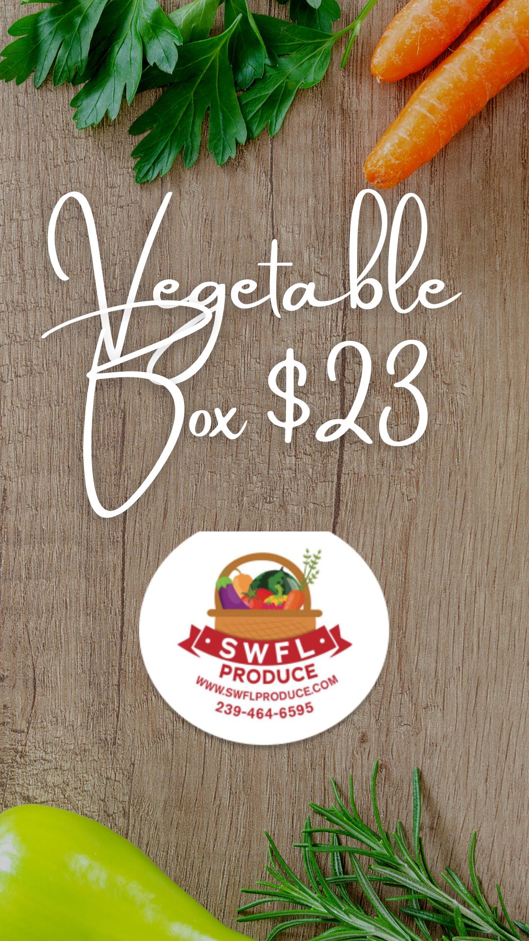 Weekly Vegetable Box Subscription - SWFL Produce, Fort Myers, Cape ...