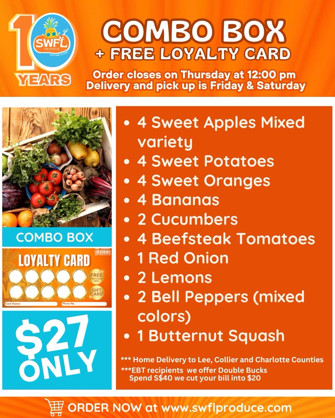 Weekly Combo Box Subscription - SWFL Produce, Fort Myers, Cape Coral ...